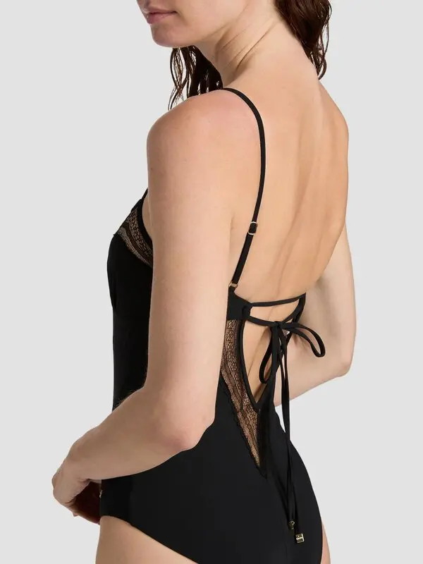 Kiki De Montparnasse Lace Inset One-piece Swimsuit