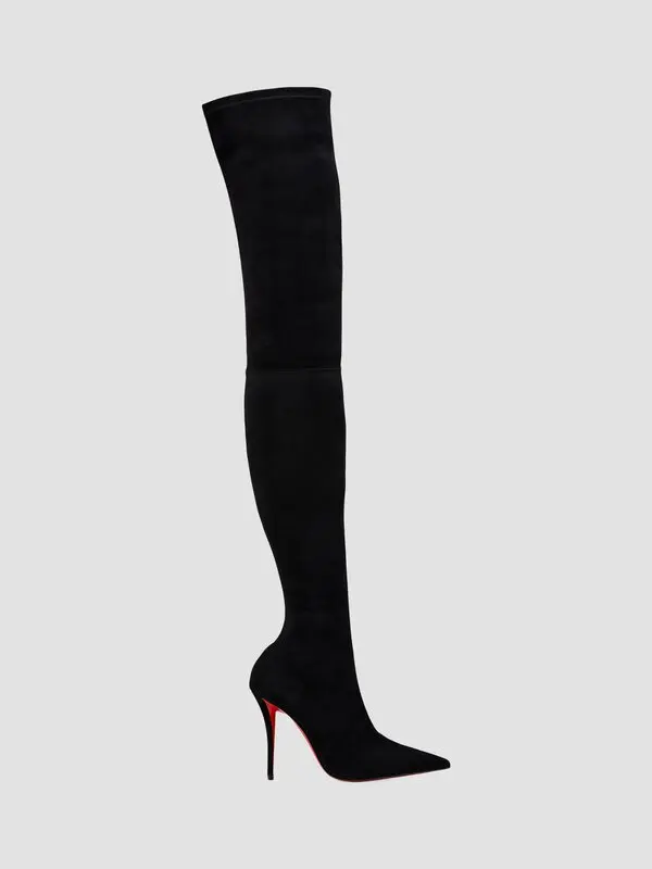 CHRISTIAN LOUBOUTIN Miss Z 100mm Botta Alta Knee High Boots