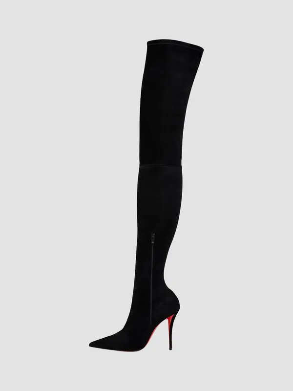 CHRISTIAN LOUBOUTIN Miss Z 100mm Botta Alta Knee High Boots