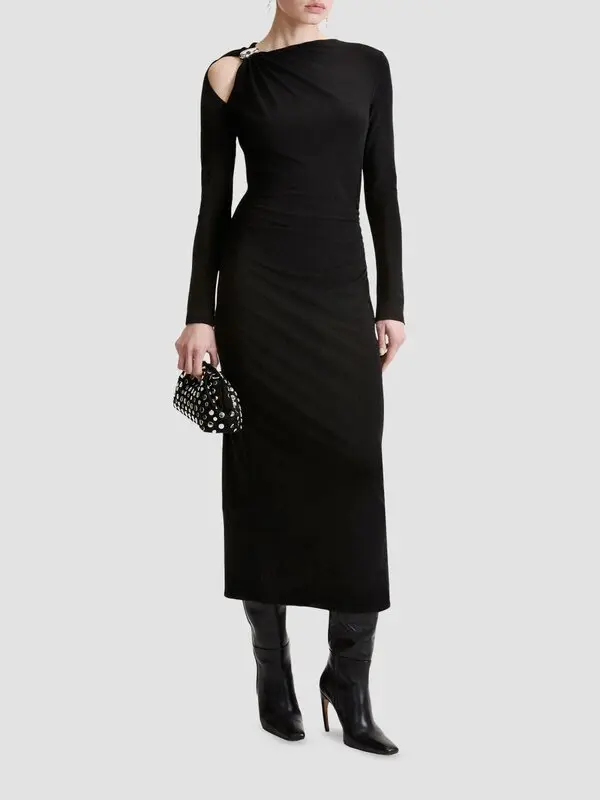 Marella Jersey Dress With Asymmetric Detail