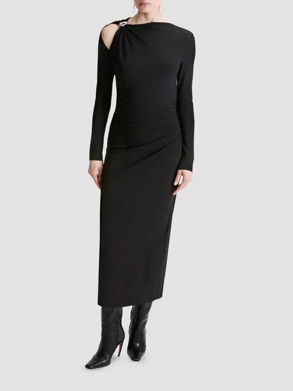 Marella Jersey Dress With Asymmetric Detail
