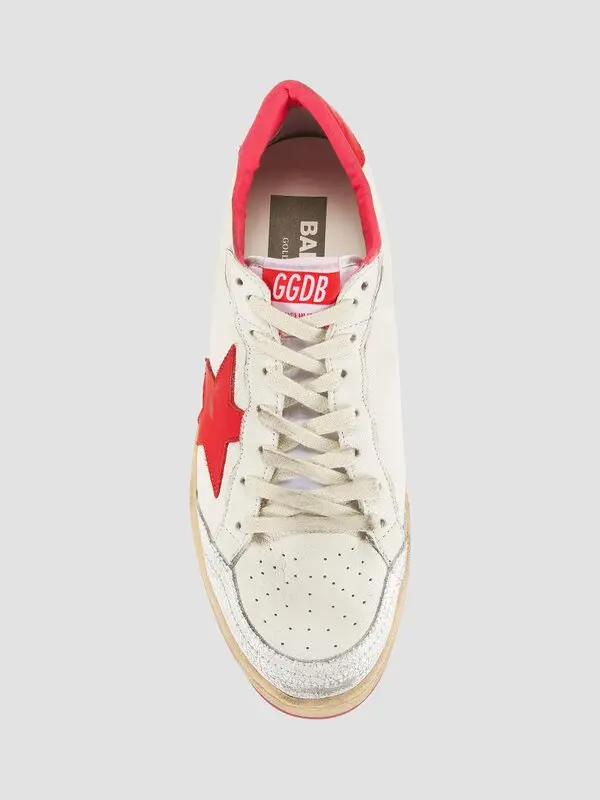 GOLDEN GOOSE Ball Star Leather Low-top Sneakers - White