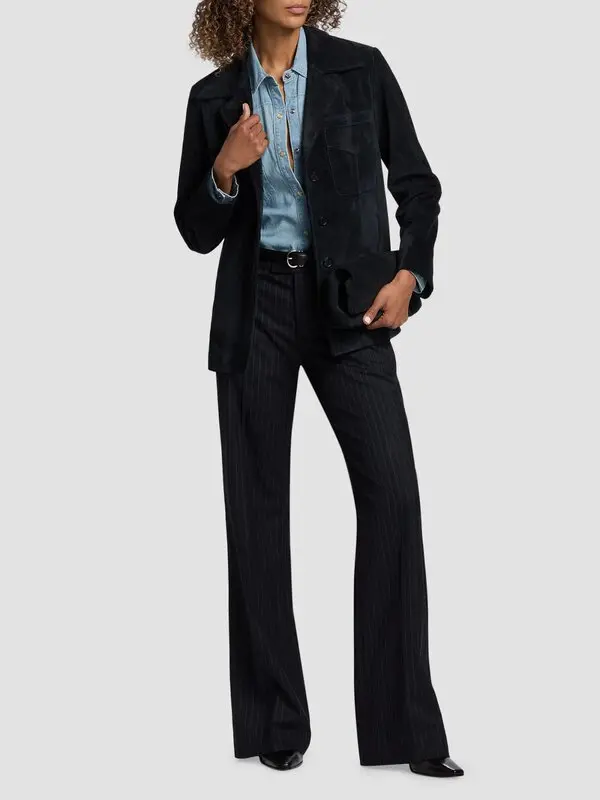 NILI LOTAN Dominic Suede Jacket