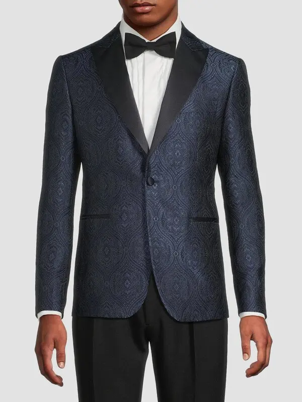 Pal Zileri Paisley Silk-blend Single-breasted Dinner Jacket