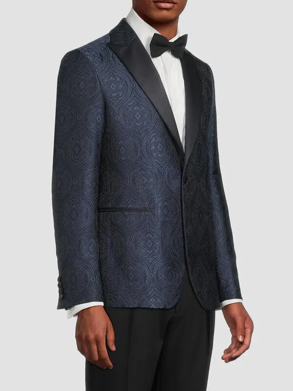 Pal Zileri Paisley Silk-blend Single-breasted Dinner Jacket