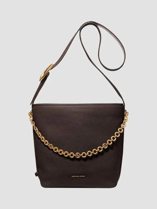 Michael Kors Nolita Small Leather Bucket Bag - Luggage