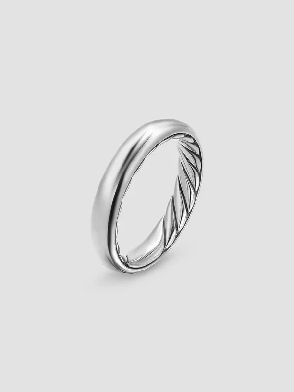 David Yurman Dy Mercer Band Ring In Sterling 3.7mm
