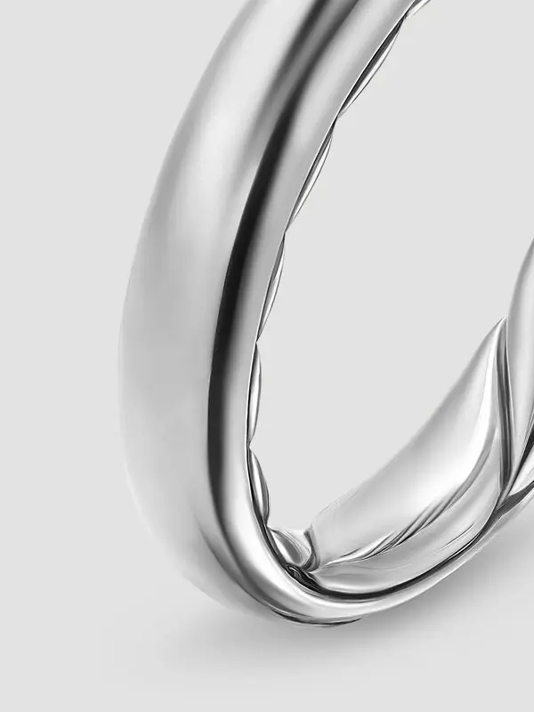 David Yurman Dy Mercer Band Ring In Sterling 3.7mm