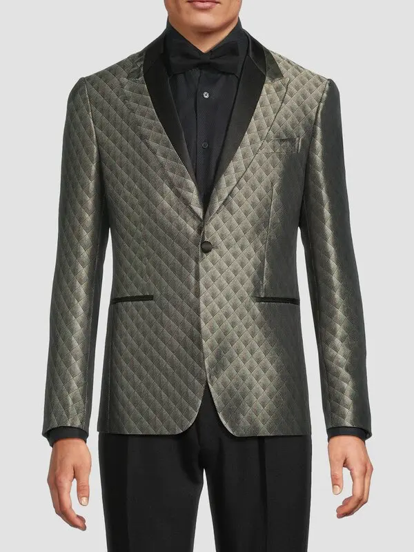 Pal Zileri Geometric Single-breasted Dinner Jacket
