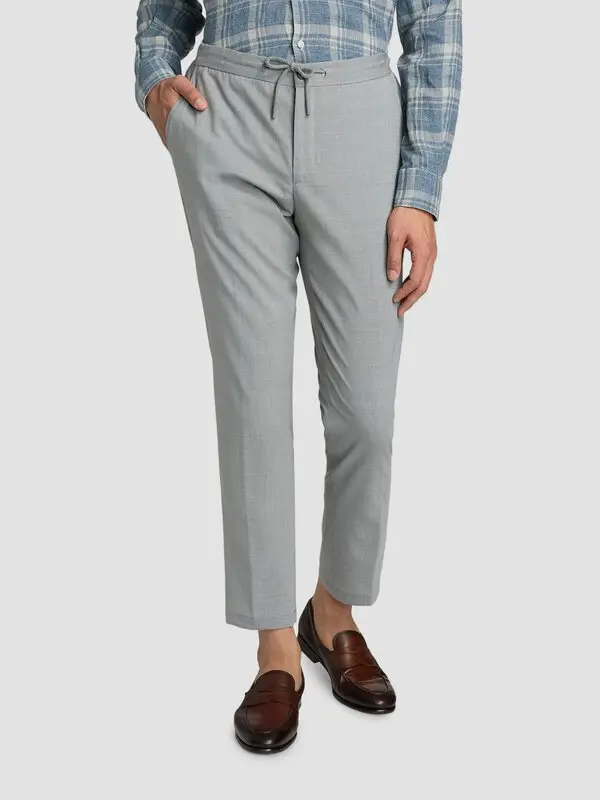 SAKS FIFTH AVENUE Lanatel Wool-blend Drawstring Pants