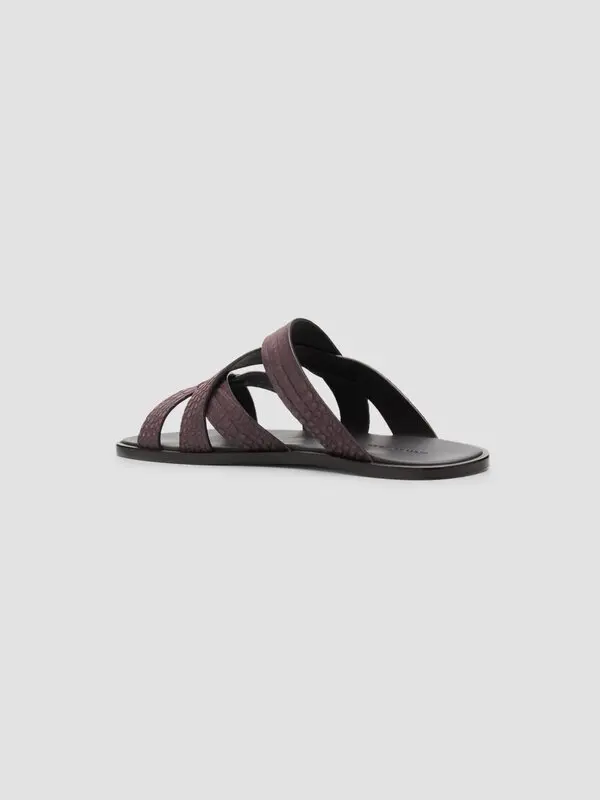 Manolo Blahnik Marvin Leather Sandals