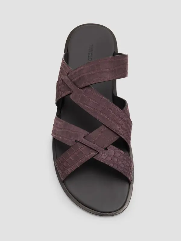 Manolo Blahnik Marvin Leather Sandals