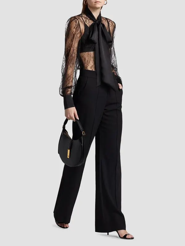 Kiki De Montparnasse Lace Tie-neck Blouse