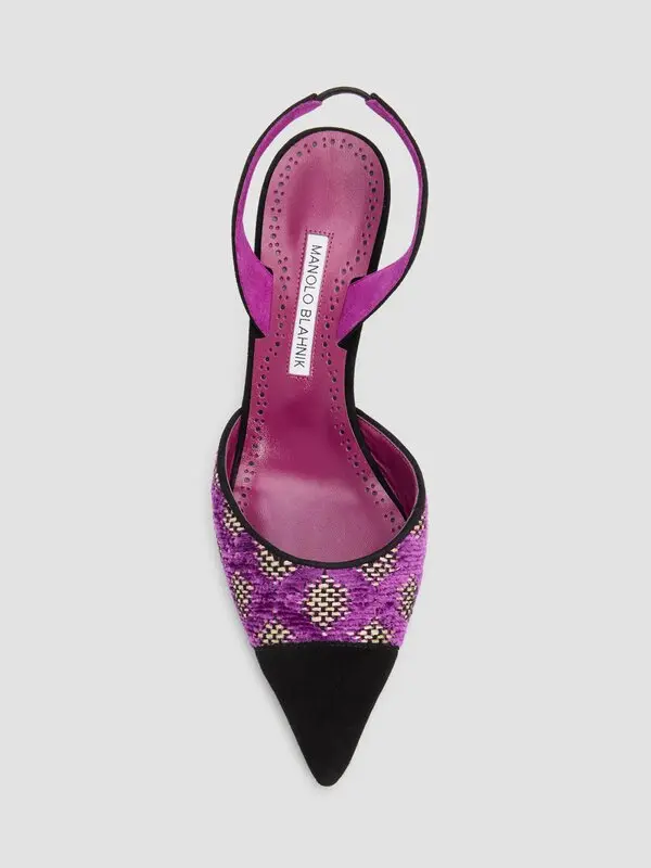 Manolo Blahnik Capsli Gala Slingback Pumps