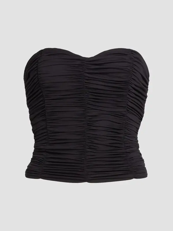 Kiki De Montparnasse Echauffe Ruched Bustier Top