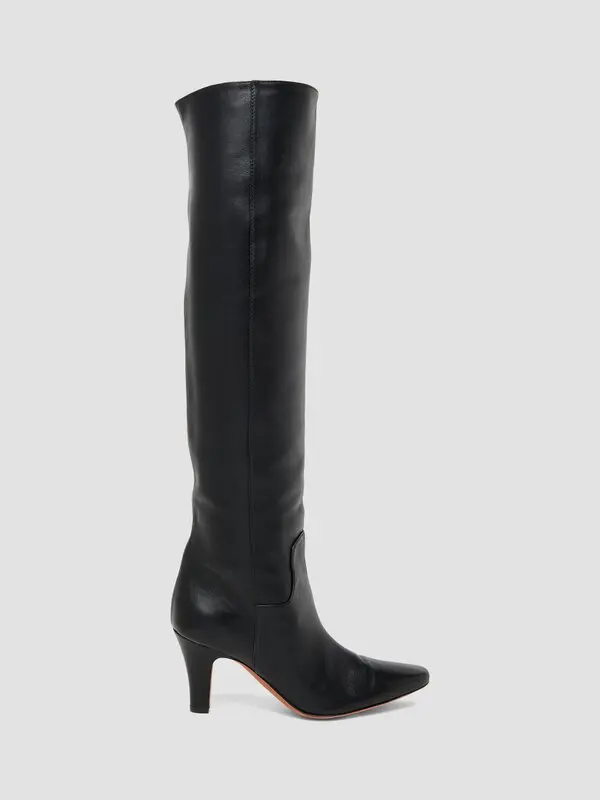 POLLINI Muse 75mm Leather Over-the-knee Boots