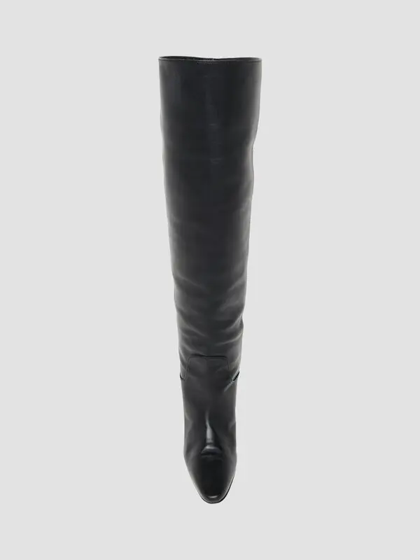POLLINI Muse 75mm Leather Over-the-knee Boots