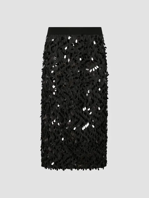Marella Sequinned Fil Coupé Skirt