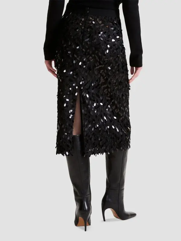 Marella Sequinned Fil Coupé Skirt