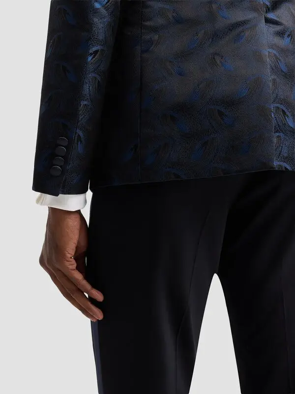 Pal Zileri Peacock-effect Silk-blend Dinner Jacket