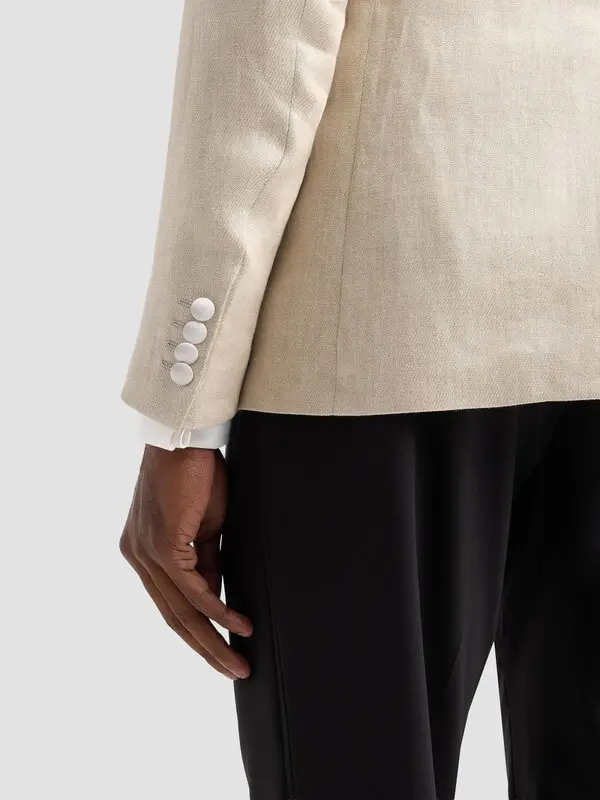 Pal Zileri Textured Linen-blend Dinner Jacket