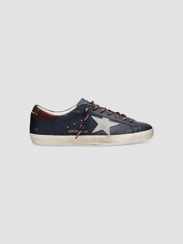 GOLDEN GOOSE Super-star Logo Leather Sneakers