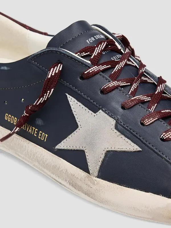 GOLDEN GOOSE Super-star Logo Leather Sneakers