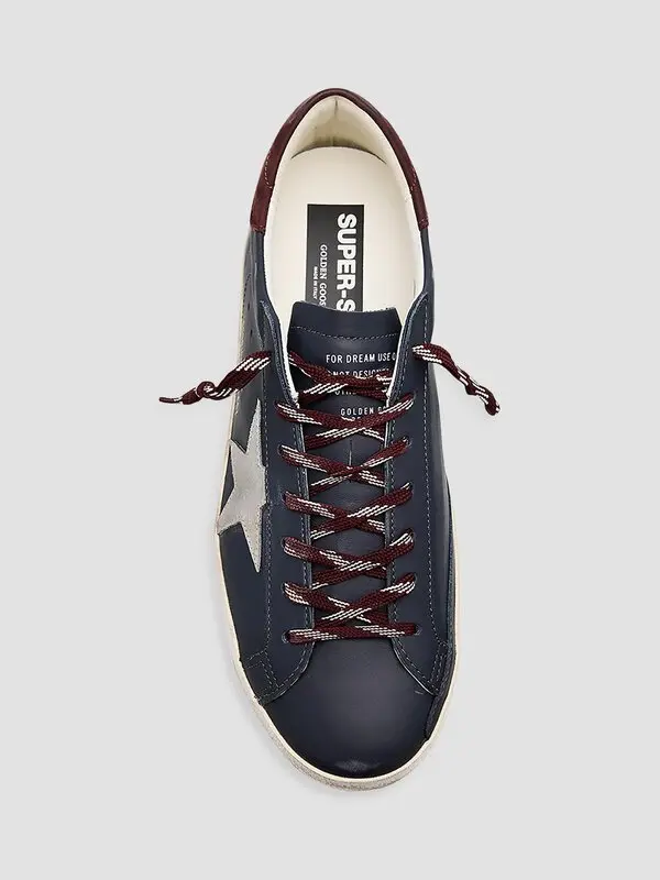 GOLDEN GOOSE Super-star Logo Leather Sneakers