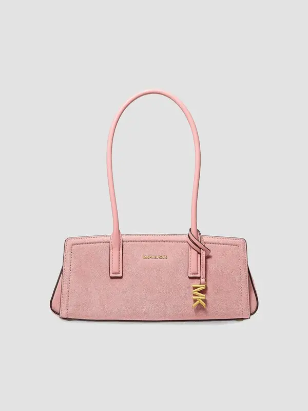 Michael Kors Laila Small Suede Shoulder Tote Bag - Primrose