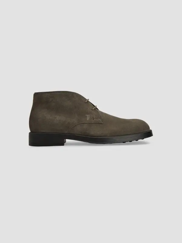 TOD'S Suede Desert Boots - Dark Brown