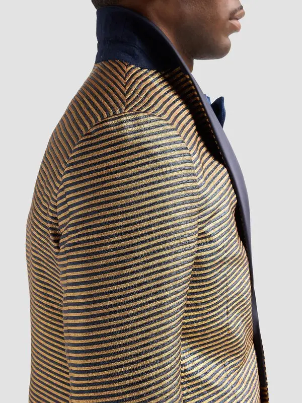 Pal Zileri Metallic Striped Dinner Jacket