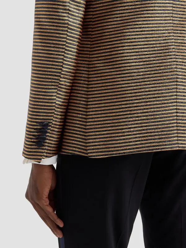 Pal Zileri Metallic Striped Dinner Jacket