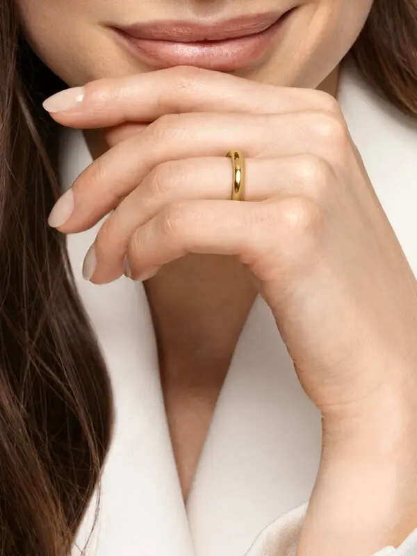 David Yurman Dy Mercer Band Ring In 18k Yellow 3.7mm