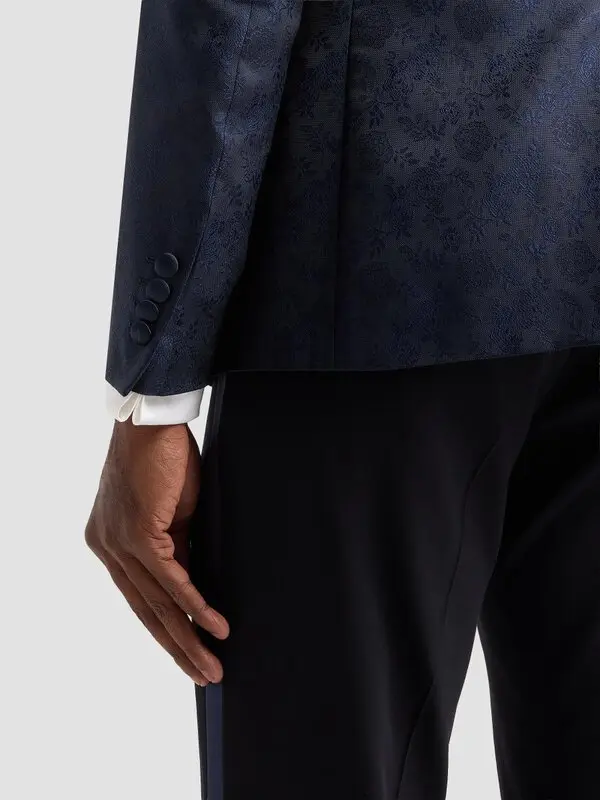 Pal Zileri Floral-embroidered Wool-blend Dinner Jacket