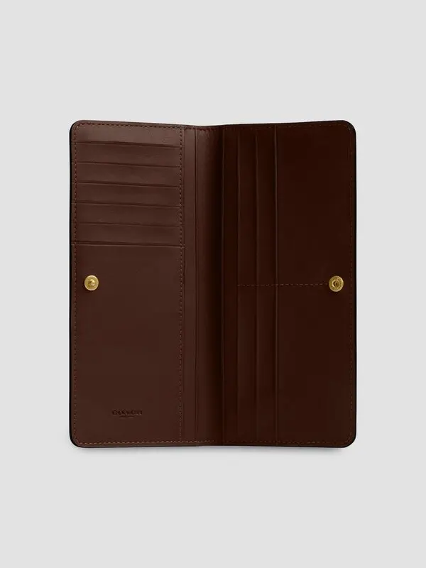 COACH Essential Slim Leather Wallet - Maple