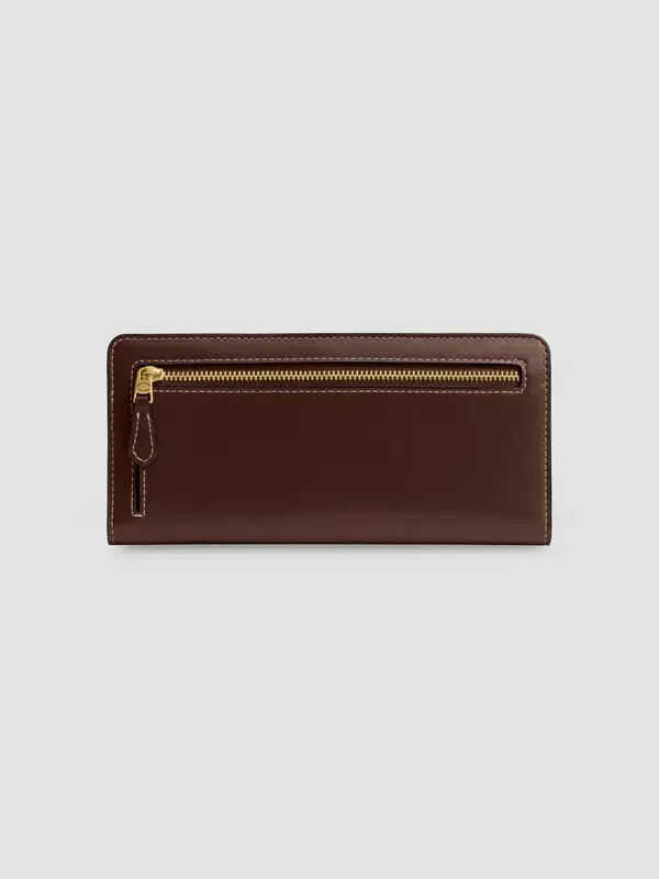 COACH Essential Slim Leather Wallet - Maple