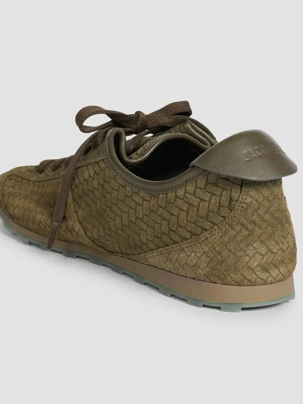Jacquemus Les Tennis Chevron Suede Sneakers