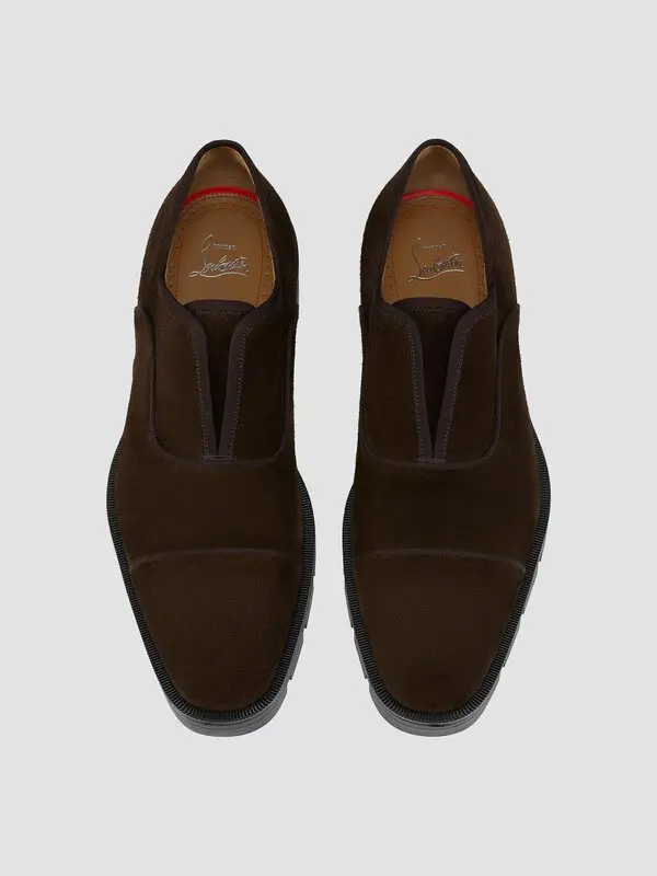 CHRISTIAN LOUBOUTIN Alpha Lion Suede Oxford Shoes