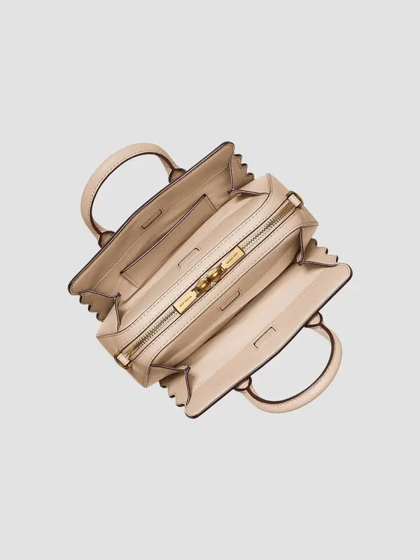 Michael Kors Laila Extra-small Leather Crossbody Bag - Khaki