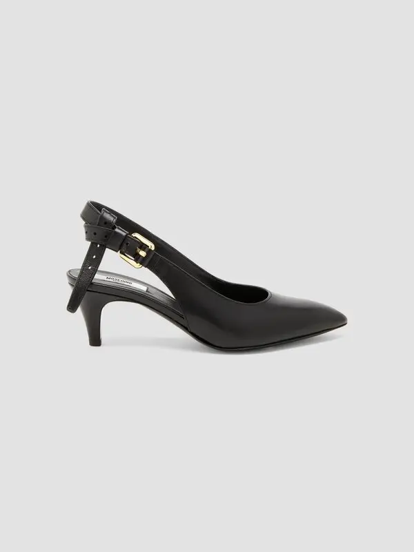 Moschino Tie-me Leather Pumps