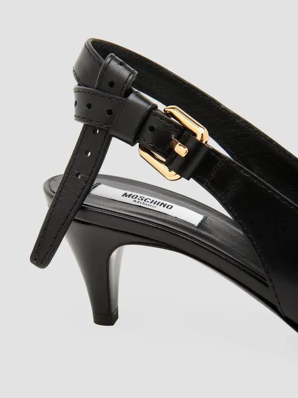 Moschino Tie-me Leather Pumps