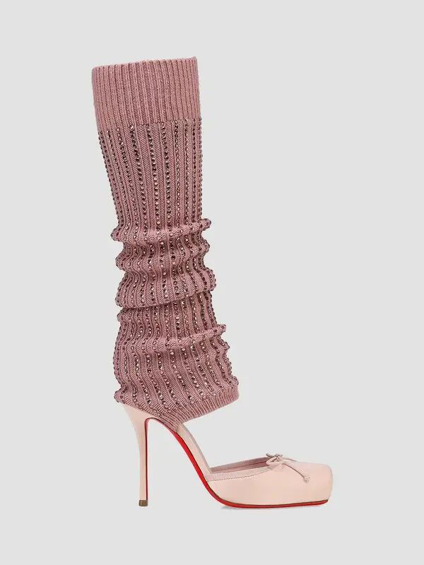 CHRISTIAN LOUBOUTIN Cassia Annmac 100mm Satin And Mesh Pumps - Poupee