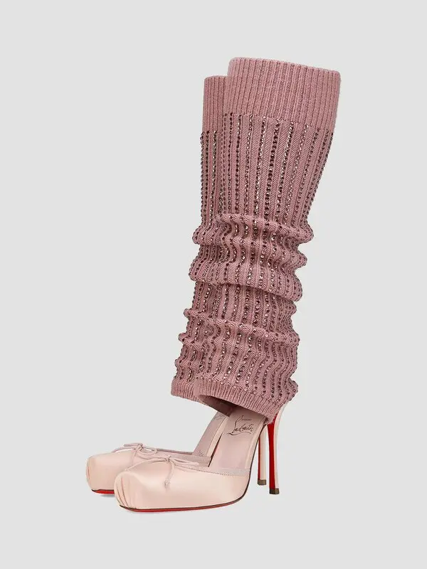 CHRISTIAN LOUBOUTIN Cassia Annmac 100mm Satin And Mesh Pumps - Poupee