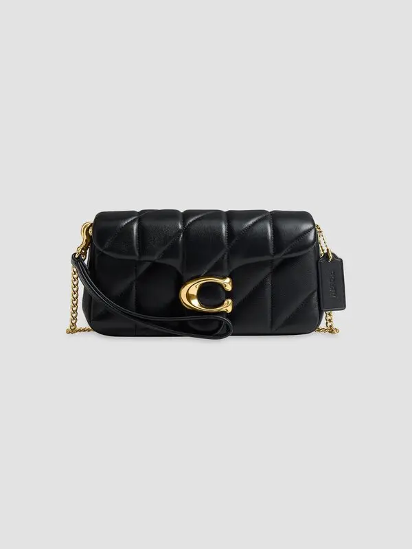 COACH Tabby Quilted Leather Chain Crossbody Bag 19