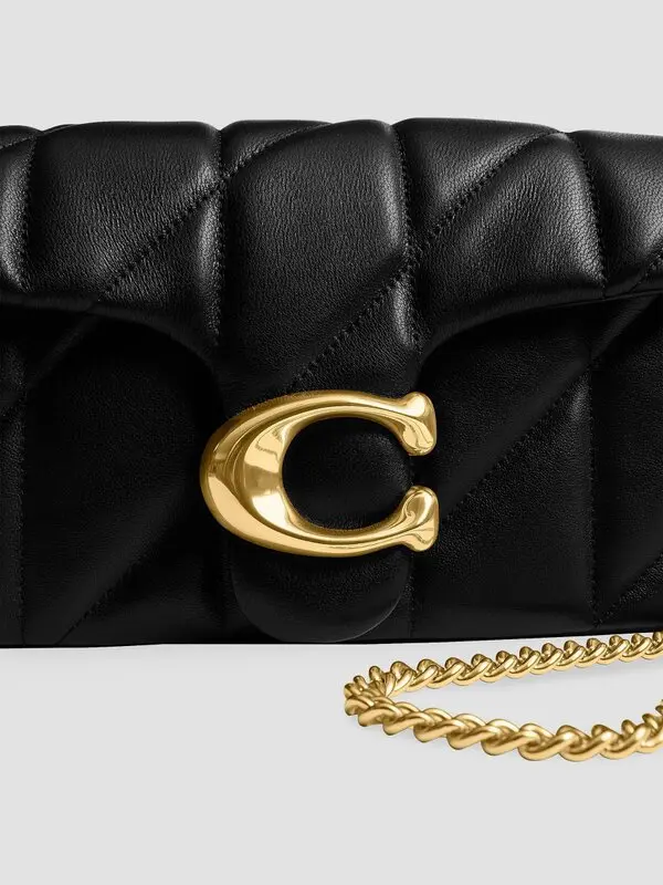 COACH Tabby Quilted Leather Chain Crossbody Bag 19