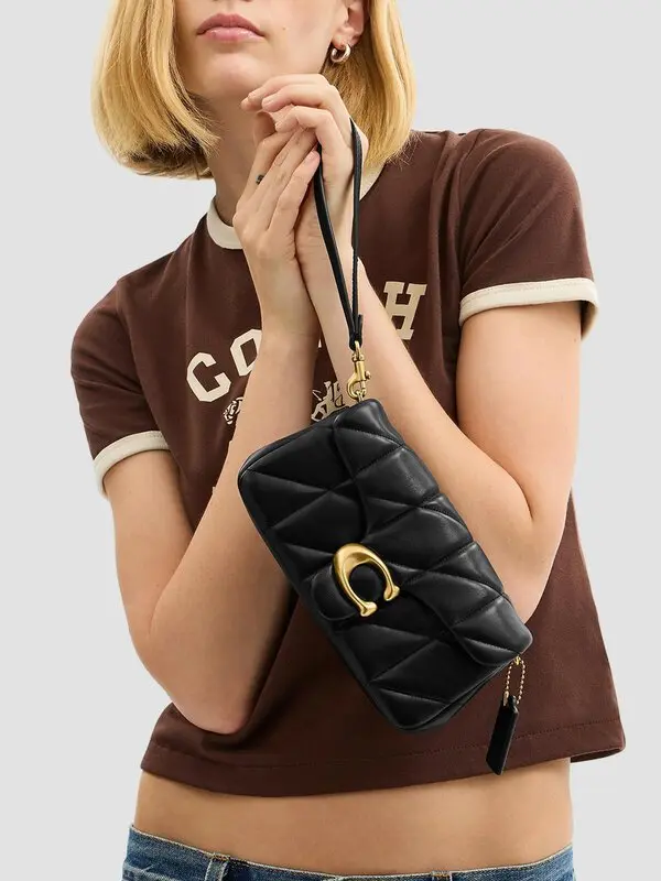 COACH Tabby Quilted Leather Chain Crossbody Bag 19
