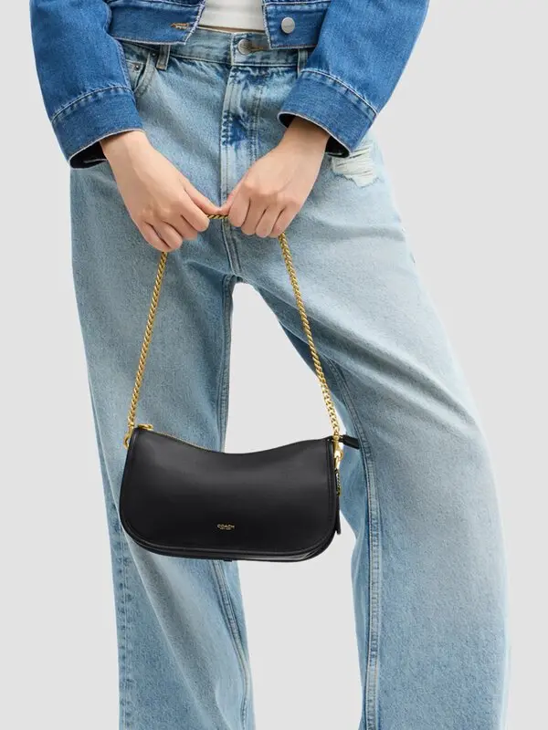 COACH Waverly Leather Shoulder Bag