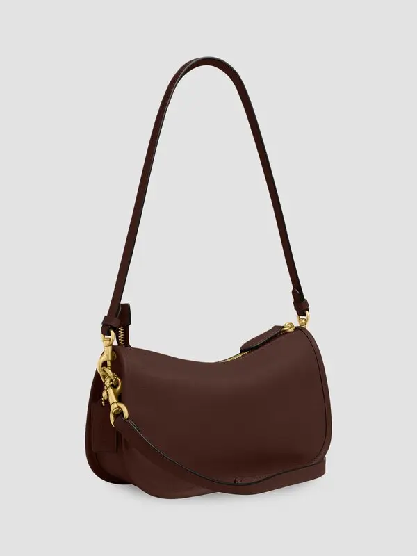 COACH Waverly Leather Shoulder Bag - Maple