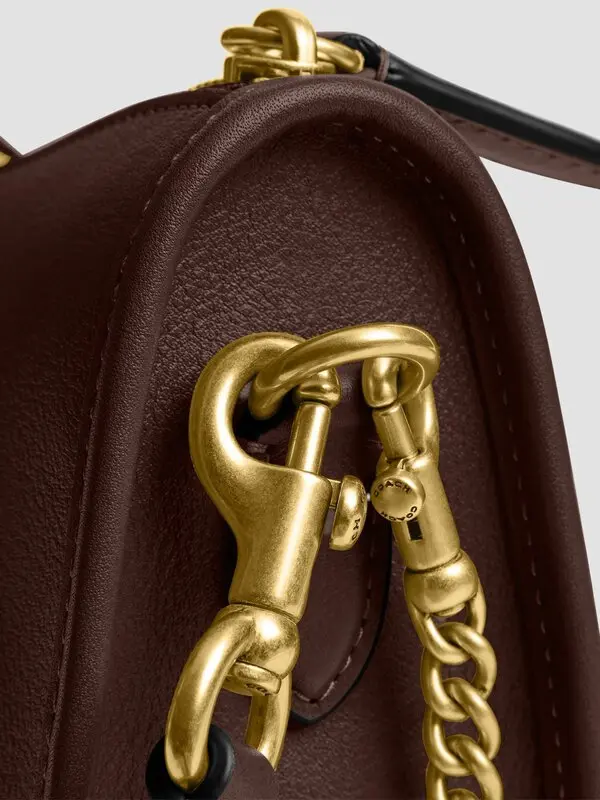 COACH Waverly Leather Shoulder Bag - Maple