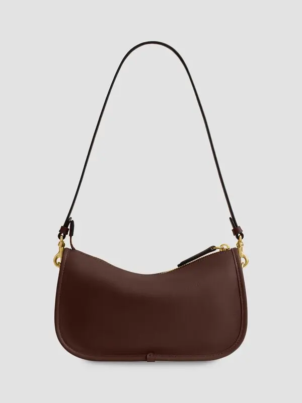 COACH Waverly Leather Shoulder Bag - Maple